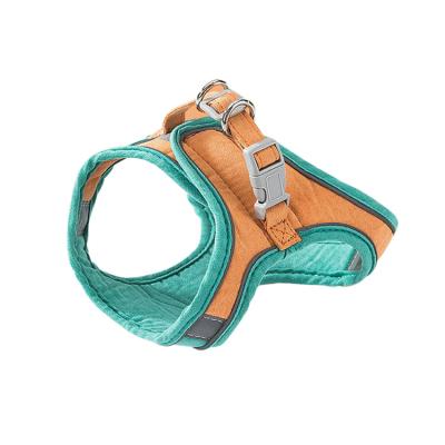 China Lovely Adjustable Pet Harness Soft Nylon Mesh Reflective Cat Harness Leash Set for sale