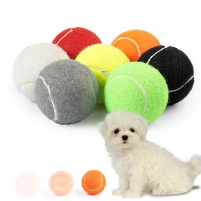 中国 黒灰 無傷テニスボール 犬 2.5 インチ 耐久テニスボール 犬用 販売のため