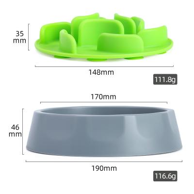 China Non Automatic Pet Slow Feeder Bowl Collapsible Silicone Cat Slow Feeder for sale