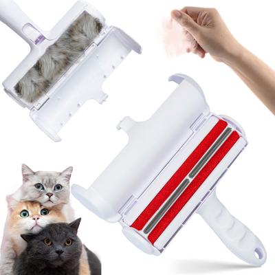 China Customized Pet Hair Remover Brush White Reusable Dog Hair Roller for sale