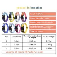 China Custom Logo Luxury Gradient Adjustable Reversible Dog Collar S M L Sizes for sale