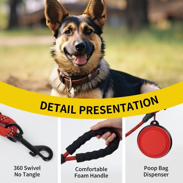 Quality Reflective Nylon Dog Leash Acceptable OEM ODM Manufacture All-Season Market for sale