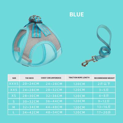 China Dog Harness Breathable Mesh Cloth Pet Leash Adjustable Custom Designer Nylon Webbing for sale