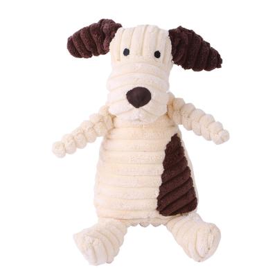 Cina Giocattoli per animali domestici per giochi in interno Giocattoli per cani in pelo corduroy Forma animale Plumino scricchiolante resistente al morso di masticazione in vendita