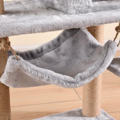 Cina Multi-Level Cat Tree House Scratching Post Heavy Duty Con Sisal Rope Cat Tower Colonna di arrampicata albero per gatti e animali in vendita
