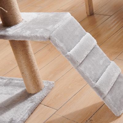 Cina Multi-Level Cat Tree House Scratching Post Heavy Duty Con Sisal Rope Cat Tower Colonna di arrampicata albero per gatti e animali in vendita