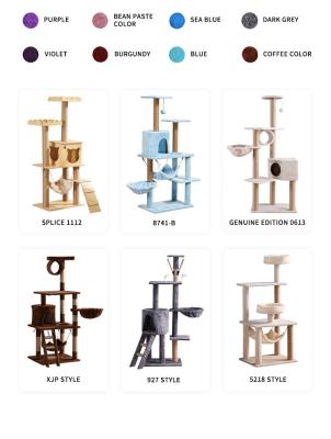 Cina Multi-Level Cat Tree House Scratching Post Heavy Duty Con Sisal Rope Cat Tower Colonna di arrampicata albero per gatti e animali in vendita