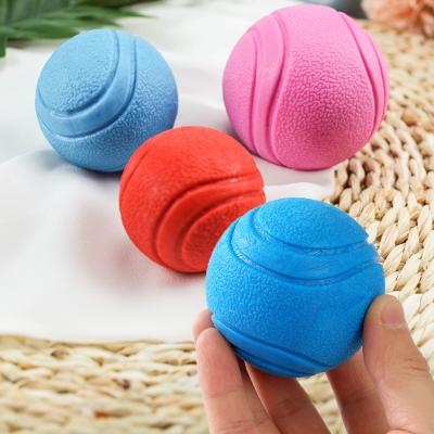 Cina Pulizia dei denti Palla da allenamento per cani Naturale TPR Spuma Durable Indistruttibile Blu/Rosso/Pink in vendita