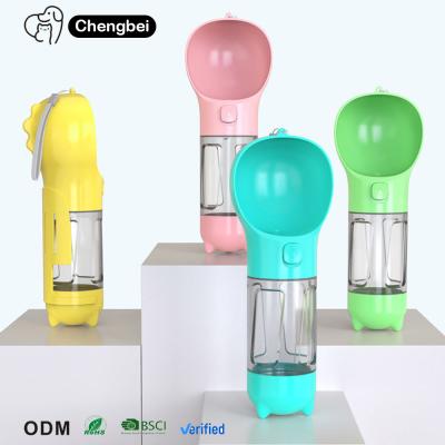 Chine Distributeur d'eau pour animaux de compagnie pliable 4 en 1 bouteille pour chien étanche à 300/500 ml chiot de voyage portable à vendre