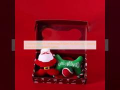 Christmas Pet Gift Set Knotted Frisbee Toy Ball Dog Chewing Accessories Holiday Playtime