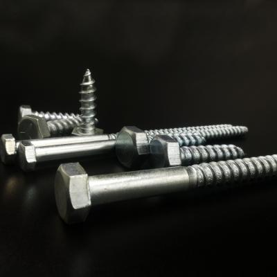 China DIN571 M6 M12 Hex Head Wood Screw Fastener for sale