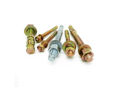 China Galvanizer wedge anchor, expansion fastener bolts, through bolt anchor for sale