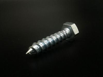 China Superior quality wood screw zinc plate head China Handan DIN HEX HEAD WOOD SCREW for sale