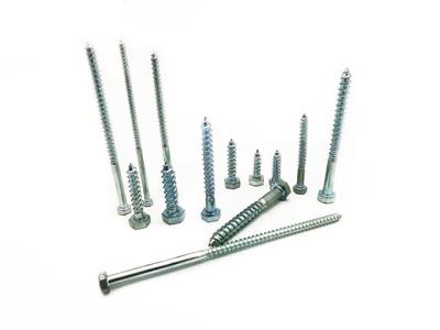 China Hex Head Wood Screw DIN571 Zinc Plated Carbon Steel Wood Screw for sale