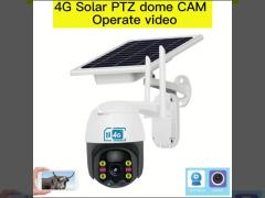2MP 4G CCTV-zonnecamera Buitenbeveiligingsbewaking Tweeweg audio-zonnepanelen