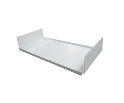 China Living Room Modern Wall Shelf Storage White Floating Aluminum Rail for Clothing & Flower Pot Multifunction Adjustable Design for sale