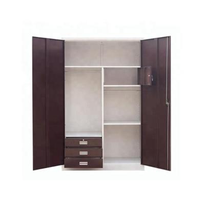 China Cheap Corner Metal Almirah  Metal Wardrobe for Home and Office for sale