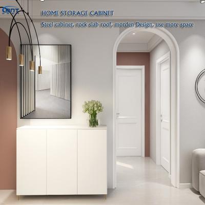 China Steel Household Modern Entrance Three-door Shoe Cabinet for sale
