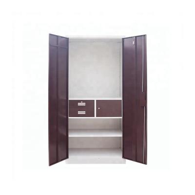 China Bedroom  Steel Wardrobe Steel Almirah Designs with Price for Clothes for sale