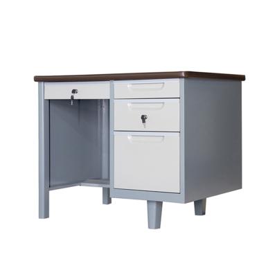 China High Quality 3 Drawer Metal Table Adjustable Standfoot Steel Office Desk for sale