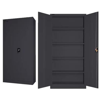 China Heavy-Duty Black Steel Filing Cabinet - Large Capacity Storage Cupboard for Office, Warehouse & Private Storage (FC-A18) for sale