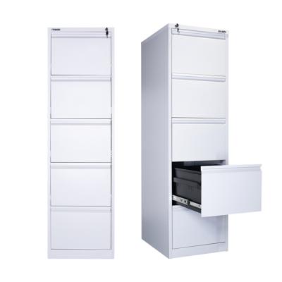 China Professional 5-Drawer Vertical Steel Filing Cabinet with Anti-Tilt System - Deep 600mm A4/F4 High-Capacity Storage (D-G5) for sale