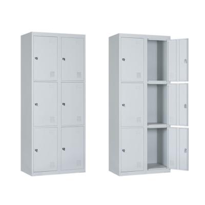 China Professional 2-Column 6-Door Steel Locker - Compact Multi-Compartment Staff & School Changing Wardrobe (2L-B3) for sale
