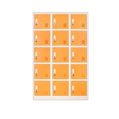 China Modern van de de Kastopslag van de Staalgarderobe Modulair de Kastkabinet met 15 Deuren Te koop