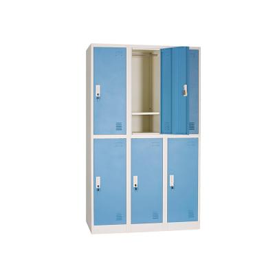 China De Opslaggarderobe 6 van de metaalkleding de Kast van het Deurstaal voor Bureau Vullend Kabinet Te koop