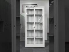 Modern Sliding Glass Door Steel Filing Cabinet for Office