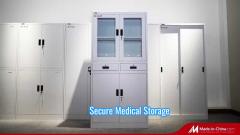 Professional 2-Drawer Steel Medical Instrument Cabinet - Heavy Duty Steel Storage Solution (FC-H3)