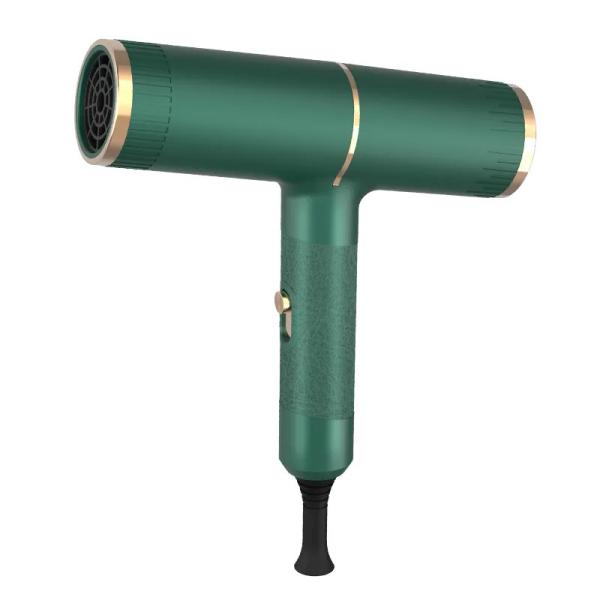 Quality Fashion Hair Dryer green Ionic Travel Blow Dryer Low Noise High Speed for sale
