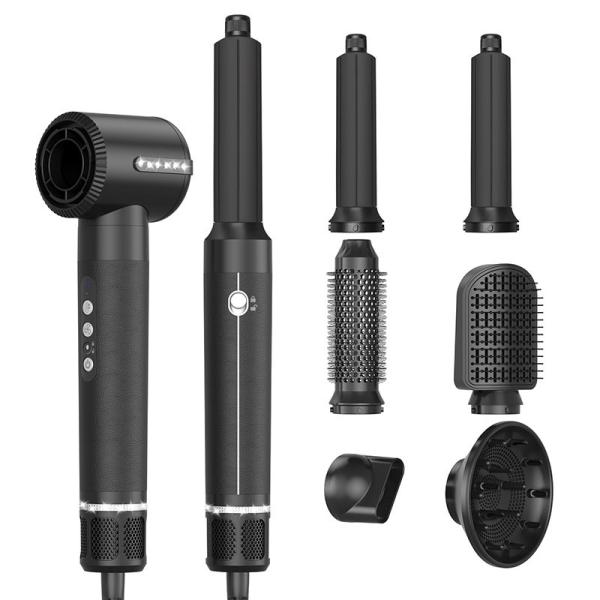 Quality Black Fast Heating Air Wrap Curler Multifunction Hair Styler Prevent Frizzy Hair for sale