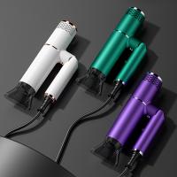 China Green Ionic Styling Tool Foldable Blow Dryer With Cool Shot Button for sale