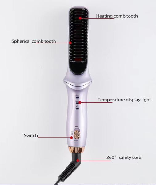 Quality Portable Electric Straightening Comb With 30W Power 30 Seconds Heat Up Time for sale