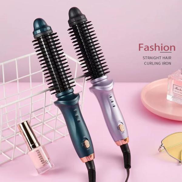 Quality Adjustable Electric Straightening Comb Hair Brush Ceramic PTC Heating Straighten for sale