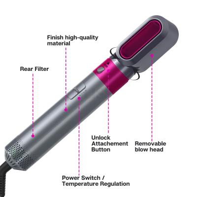 Cina Avvolgimento a aria a ioni negativi Curling automatico di capelli Styling spazzola ad aria calda 5 in 1 Multi funzione in vendita