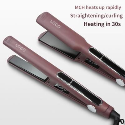 Cina 45W/60W MCH Tecnologia di riscaldamento rapido 2 in 1 Dirigitore capelli Display LCD Ferro piatto in vendita