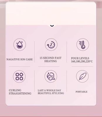 Cina Caldaio a schermo LCD in ceramica Stiratore di capelli con controllo di temperatura intelligente in vendita