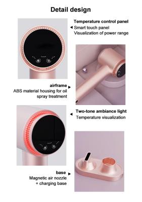 中国 再充電可能なワイヤレスヘアドライヤーは長時間バッテリー使用,低温,負イオンヘアドライヤをサポートします 販売のため