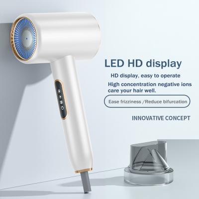 China 2000W Powerful LCD Display 3 Attachments Hair Dryer With Negative Ion Dryer Machine for sale