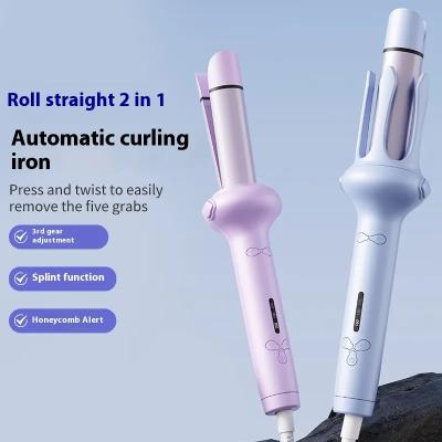 Cina 2 in 1 Ferro a ricciole automatico 35W Riscaldamento veloce con suono di bip per capelli ricci e dritti in vendita
