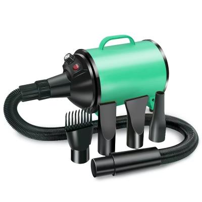 Cina Asciugatrice di capelli ad alta potenza da 2100W per animali domestici Equipaggiamento di pulizia per animali domestici a basso rumore Regolazione della velocità del vento senza passaggio in vendita