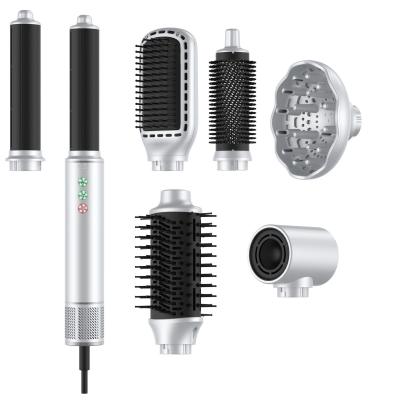 Cina 7 in 1 Styler ad aria calda ad alta velocità 110 000 giri al minuto asciugacapelli rotante professionale senza frizz spazzola senza danni da calore in vendita