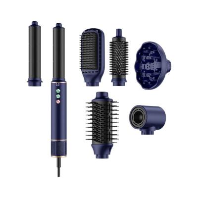 Cina 7 in 1 Styler ad aria calda ad alta velocità 110 000 giri al minuto asciugacapelli rotante professionale senza frizz spazzola senza danni da calore in vendita