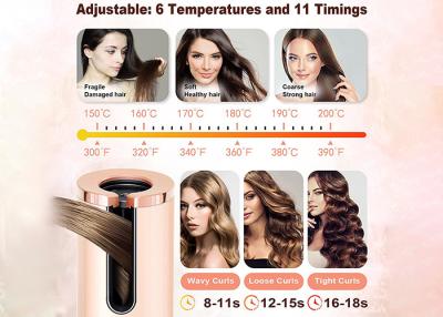 Chine Fer de bordage de rotation automatique d'affichage à LED, bigoudi de cheveux portatif en céramique d'Usb à vendre