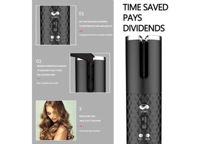 Chine Bigoudi de cheveux automatique rechargeable sans fil tournant automatique d'affichage à cristaux liquides de bigoudi de cheveux 360 à vendre