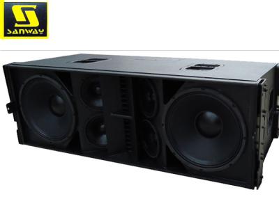 China Outside Transmission Column Line Array Speaker With Plywood Box 99 dB Spl for sale