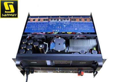 China Black Color 2 Channel Pa Amplifier 9000W with Pure copper heatsink for sale