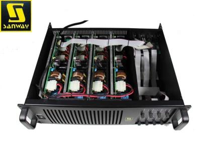 China Digital 8 Channel Audio Amplifier / Class D Power Amp For Concert Speaker for sale